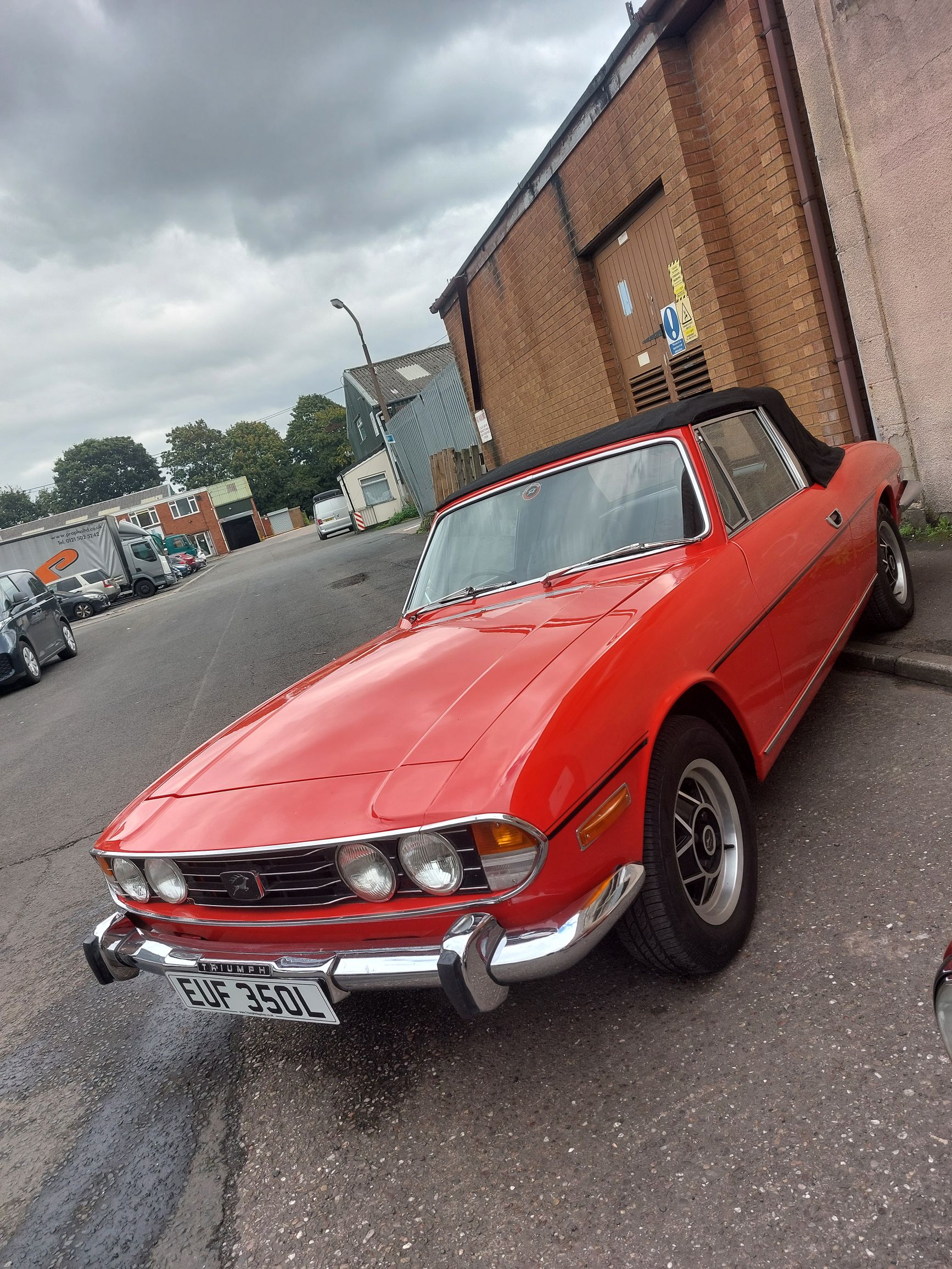 A very nice Triumph stag in recently for a few jobs. – CRM Auto Solutions